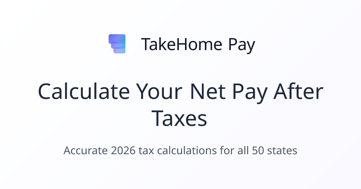 California Take-Home Pay Calculator (2026) — California Net Pay After ...